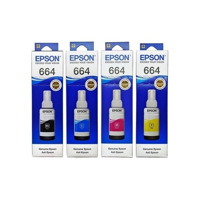 Jual Tinta Epson T664 664 Original Ink L100 L110 L120 L200 L210 L220 L310 | Shopee Indonesia