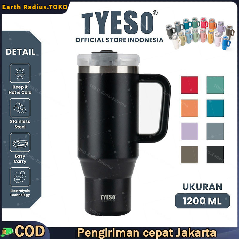 Jual Tyson Aura Tumbler Portable Stainless Coffee Cup 900/1200 ML TS ...