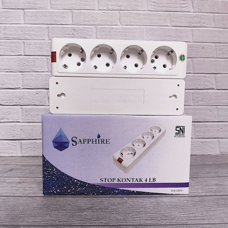 Jual SAPPHIRE TERMINAL STOP KONTAK 4 LUBANG LAMPU SNI BAGUS KUNINGAN S-SK04 | Shopee Indonesia