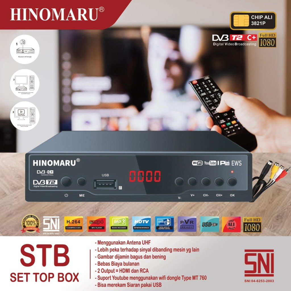 Jual Set Top Box Receiver Penerima Sinyal TV Digital STB Hinomaru ...