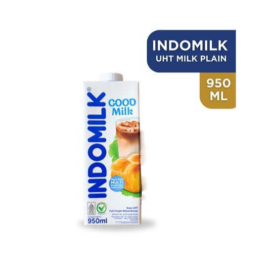 Jual INDOMILK SUSU UHT FULL CREAM /GOOD MILK 950ML | Shopee Indonesia
