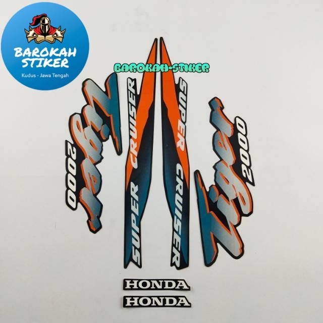 Jual Striping Stiker Polet list motor honda tiger 2000 lama hitam lis ...