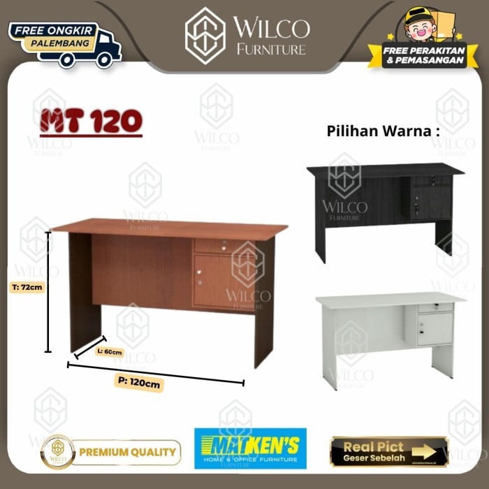 Jual Meja Kantor Matkens MT 120 | Meja Tulis Matkens | Meja Kerja ...