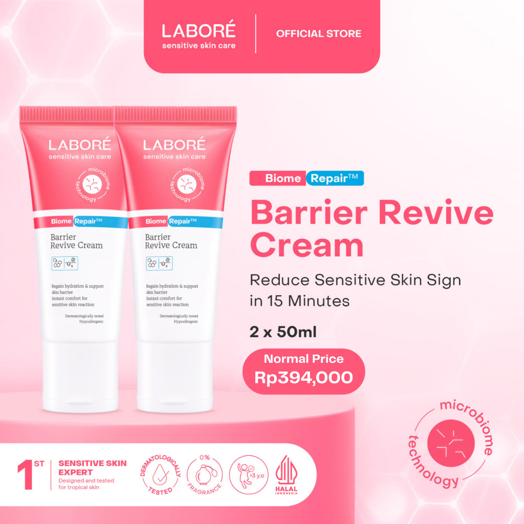 Jual [TWINPACK] Labore Barrier Revive Cream 2pcs - Paket Pelembab Wajah ...