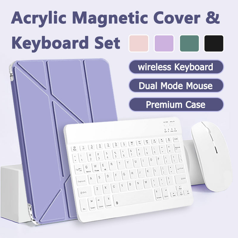 Jual iPad Case Gen 7/8/9/10/11/Pro10.5/11 Acrylic Magnetic Casing iPad ...