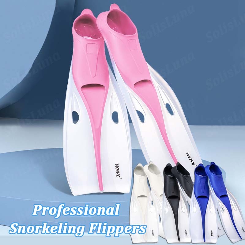 Jual Ready 4 Size Professional Snorkeling Flippers Men Women Scuba ...