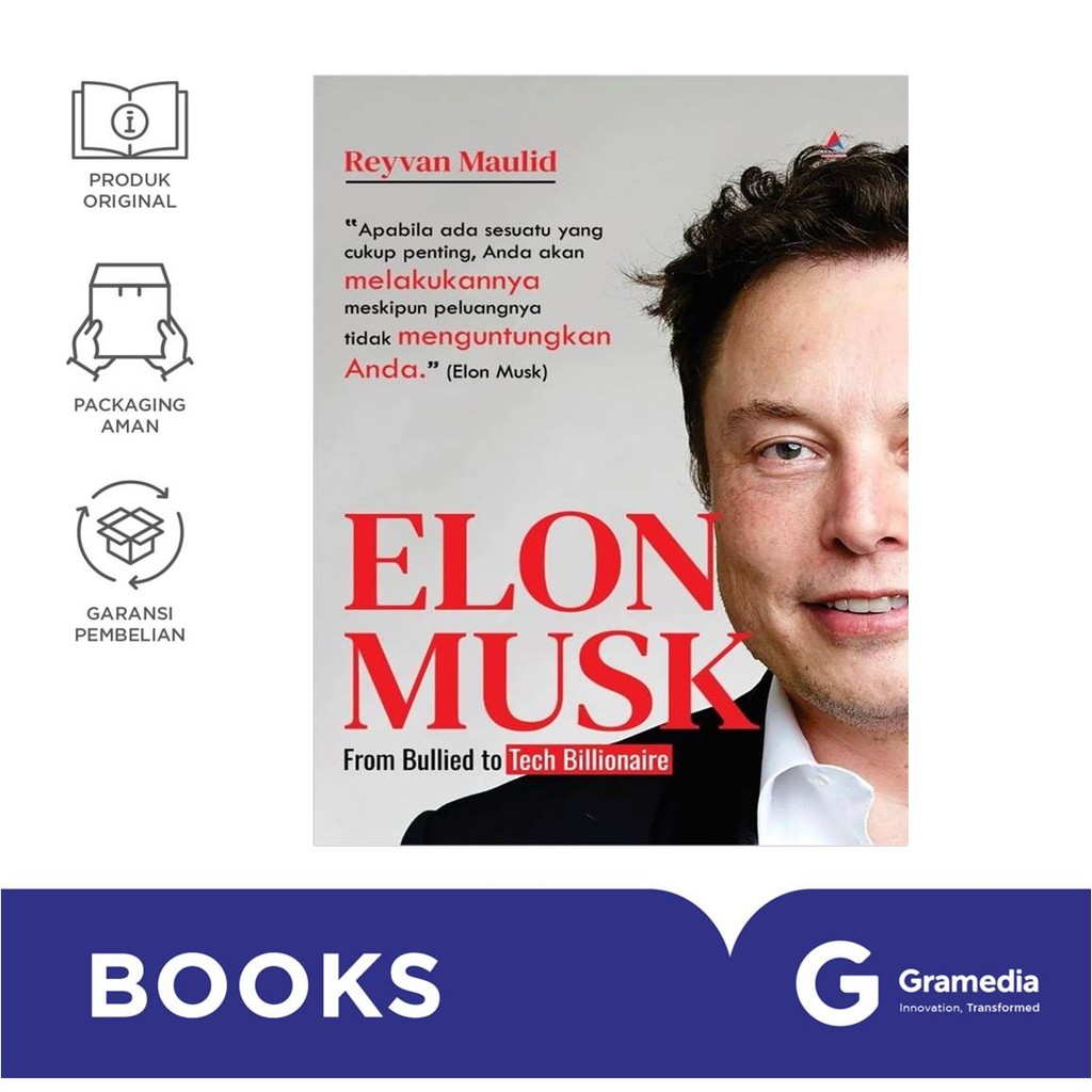 Jual Elon Musk : From Bullied to Tech Billionaire (Reyvan Maulid ...