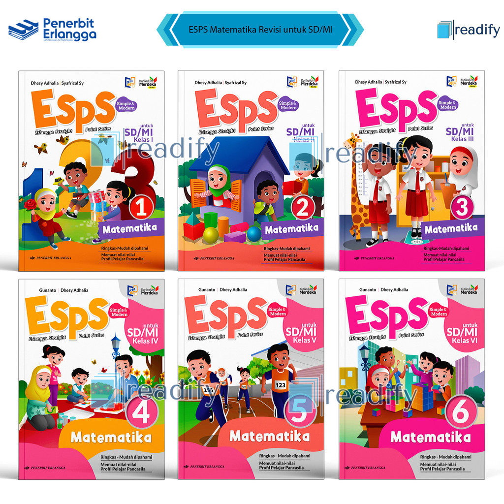 Jual ESPS Matematika Revisi Kelas 1 2 3 4 5 6 SD/MI Erlangga Kurikulum Merdeka Revisi Terbaru ...