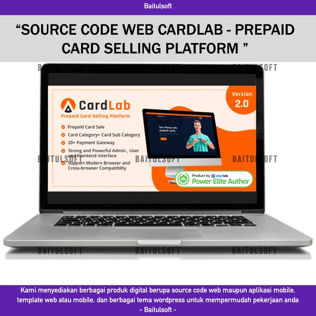Jual SOURCE CODE APLIKASI WEB SOURCE CODE APLIKASI WEB PENJUALAN KARTU DIGITAL D72 BAITULSOFT ...