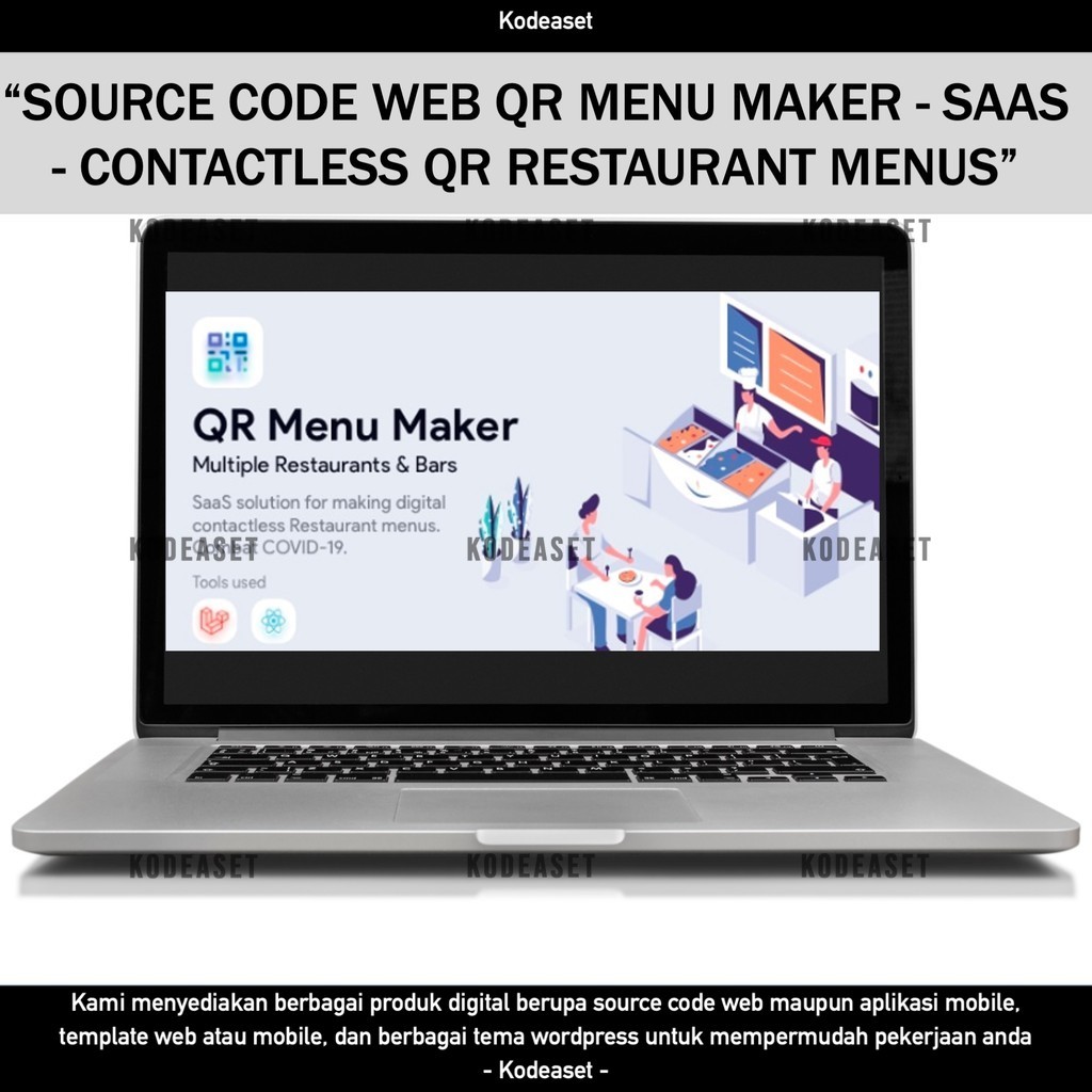 Jual SOURCE CODE APLIKASI WEB QR MENU MAKER - SAAS - CONTACTLESS QR RESTAURANT MENUS D76 ...