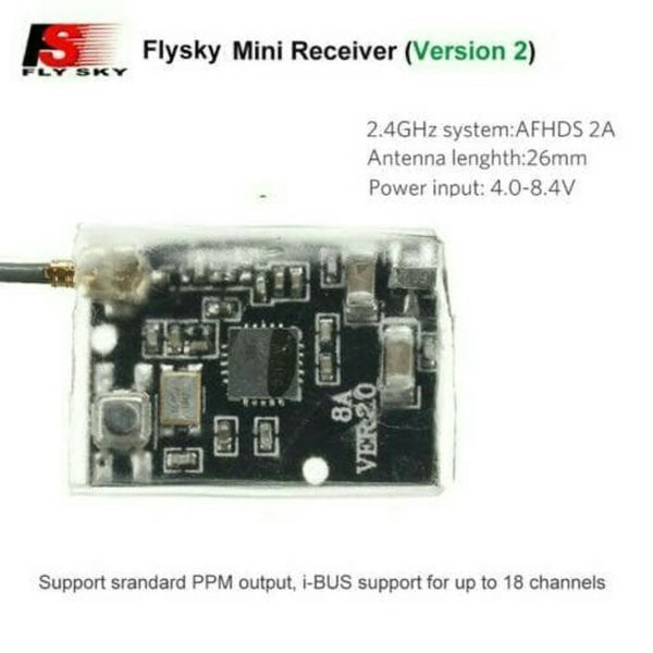Jual PTZ3- FlySky Mini Receiver VER2.0 8-18ch PPM iBUS SBUS For AFHDS ...