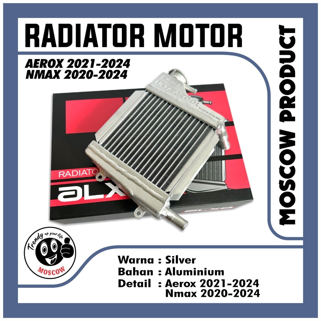 Jual RADIATOR ALL NEW NMAX / ALL NEW AEROX TIPE FLAT RADIATOR ALMU NMAX ...