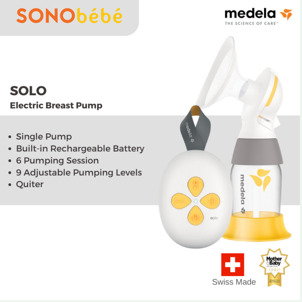 Jual Medela Solo Single Breast Pump Rechargeable Battery - Pompa Asi ...