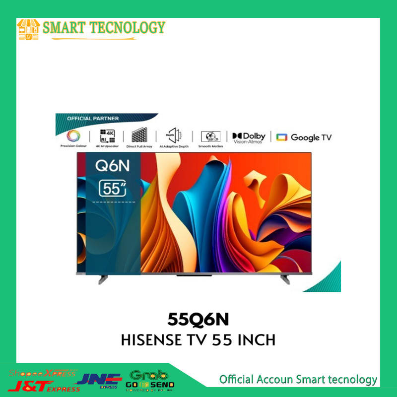 Jual Hisense 50Q6N 50" Inch QLED Quantum Dot Google Smart TV Bezelles ...