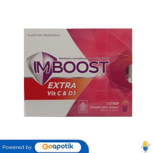 Jual Imboost Extra Vit C & D3 Strip 4 Kaplet | Shopee Indonesia