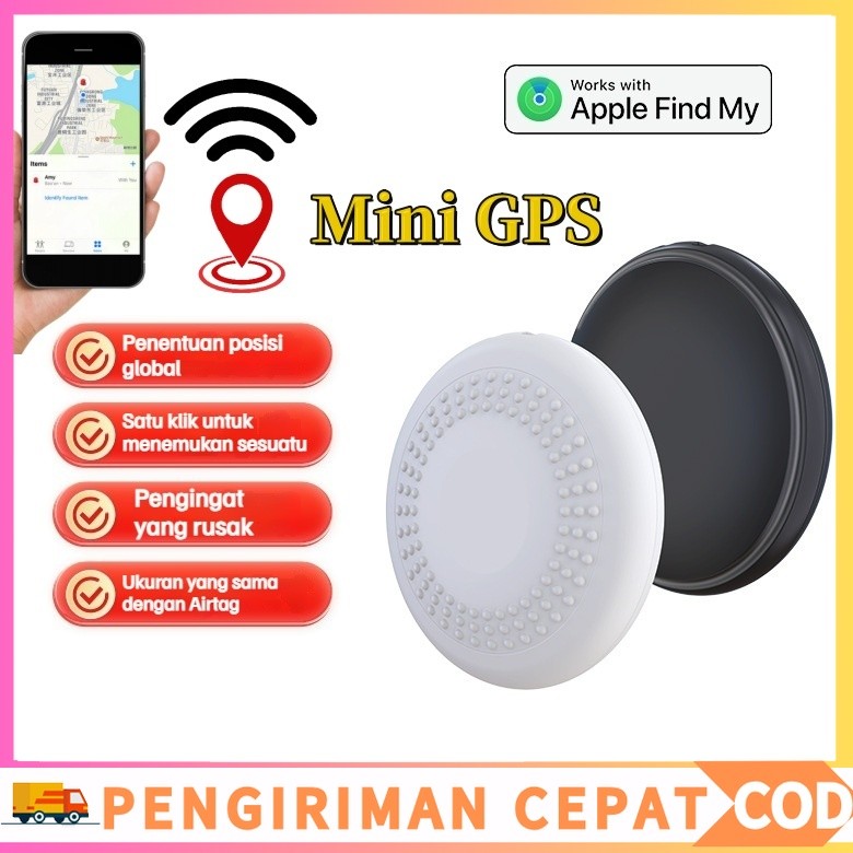 Jual 【COD】 Pelacak Apple Find My Iphone GPS Mini tanpa simcard Jarak ...