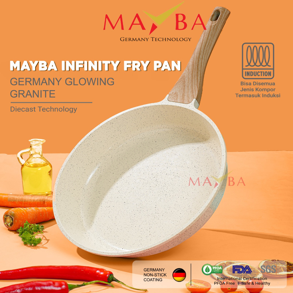Jual MAYBA - PANCI INFINITY Skillet Fry Pan 28 CM Penggorengan Glowing ...