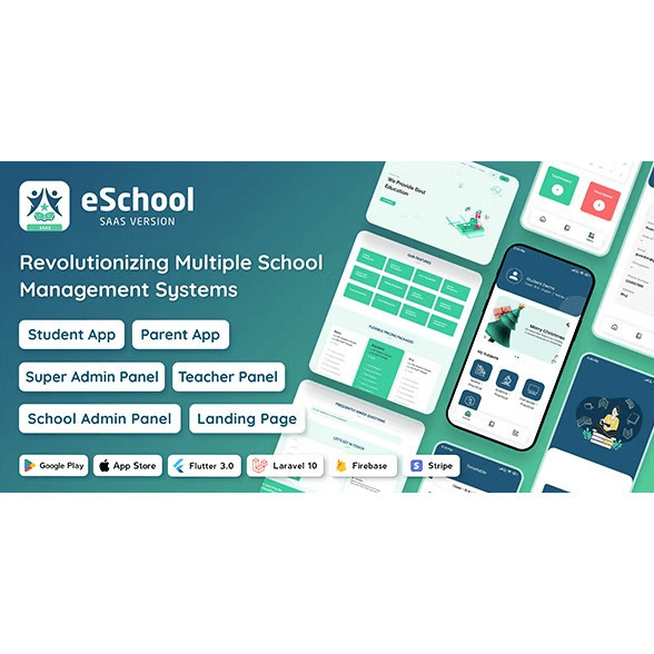 Jual eSchool SaaS – School Management System with Student | Parents ...