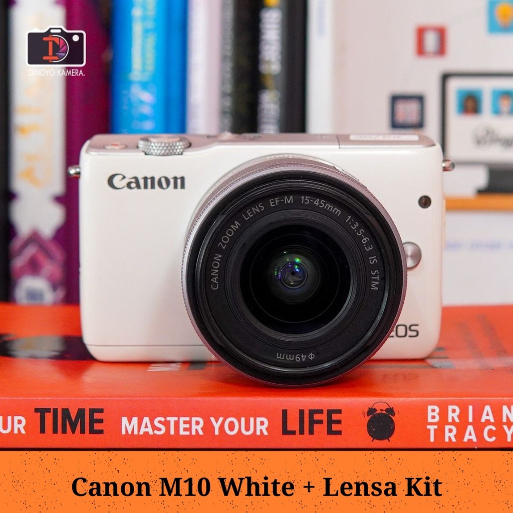 Jual Canon M10 + kit 15 45mm (White) Kondisi Second Baik | Shopee Indonesia