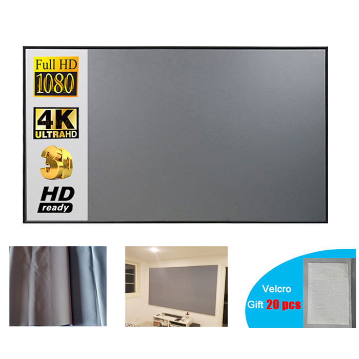 Jual Layar Proyektor Kain Wall Screen Projection Anti Silau 4K HD ...
