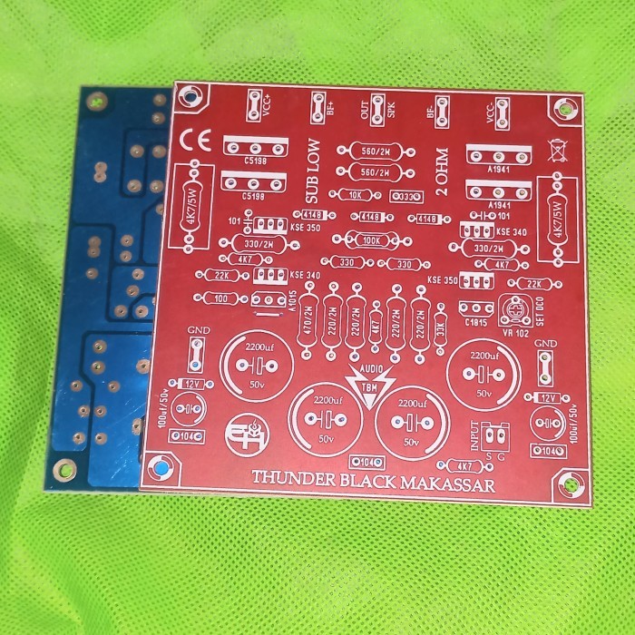 Jual PCB TBM thunder simetris PERTINAK ampli power amplifier kit driver ...