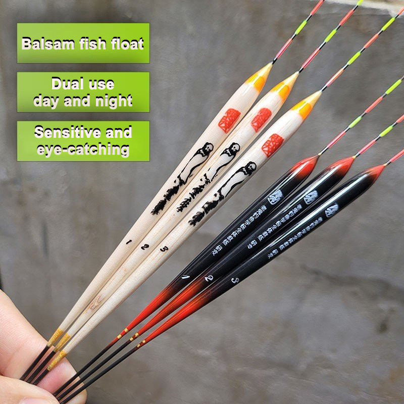 Jual Balkan Wood Floating Fish Float Crucian Carp Tilapia Thickening ...