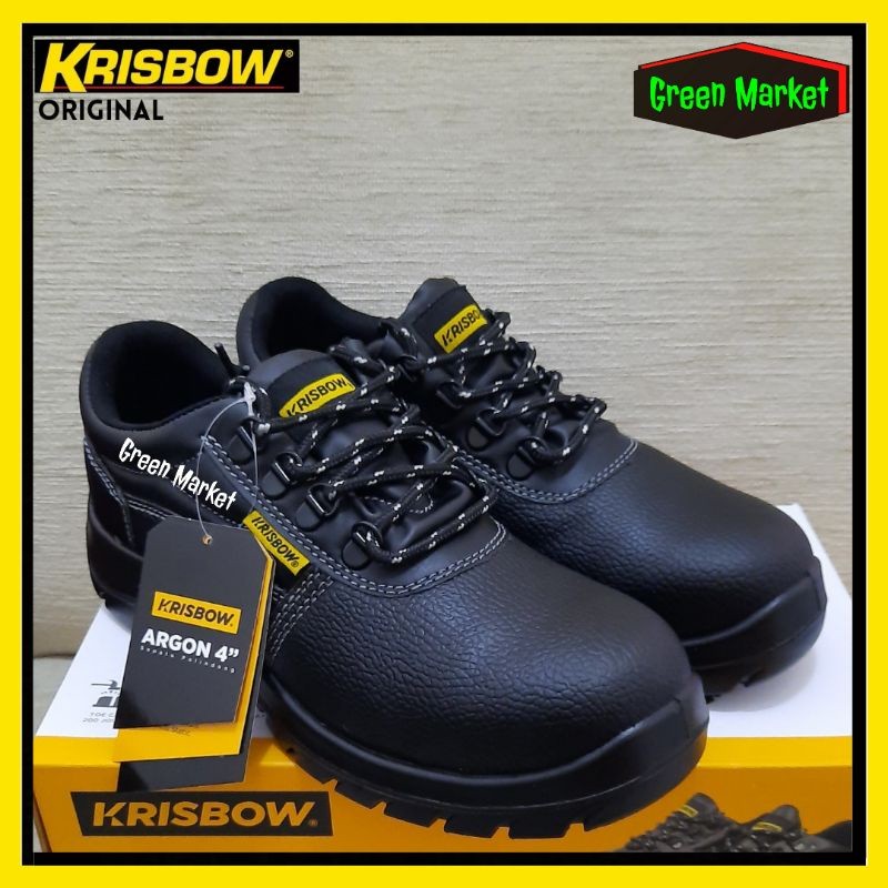 Jual Promo Sepatu Safety Krisbow ARGON 4" || Safety Shoes Krisbow ARGON ...