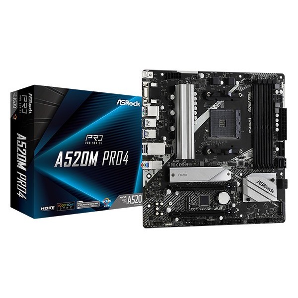 Jual ASRock A520M PRO4 (Socket AM4) | Shopee Indonesia