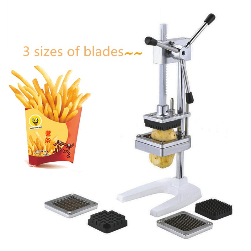 Jual Vertical Potato Chip Cutter Potato Carrot Shredding Machine French ...