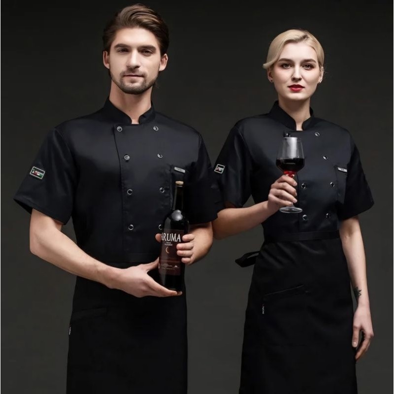 Jual ARM chef jacket / baju chef koki / seragam koki chef restoran ...