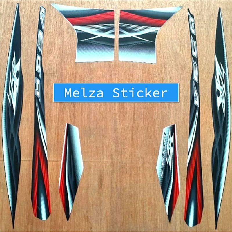 Jual Stiker Striping Motor VEGA ZR 2012 PUTIH Sticker Lis Body Standar ...