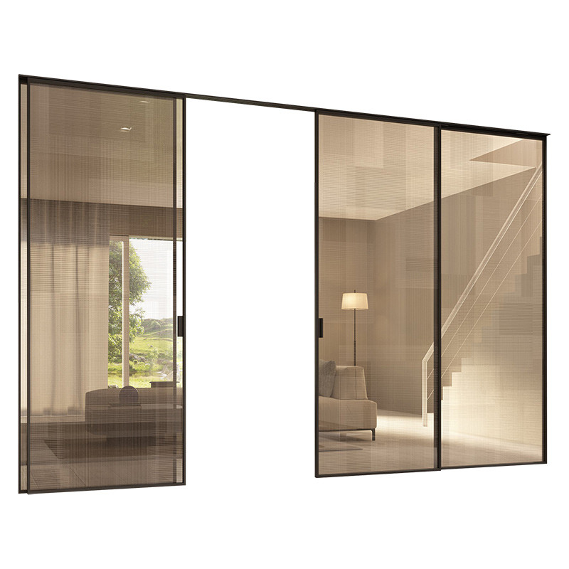 Jual glass door aluminum alloy kitchen hanging rail partition bathroom ...