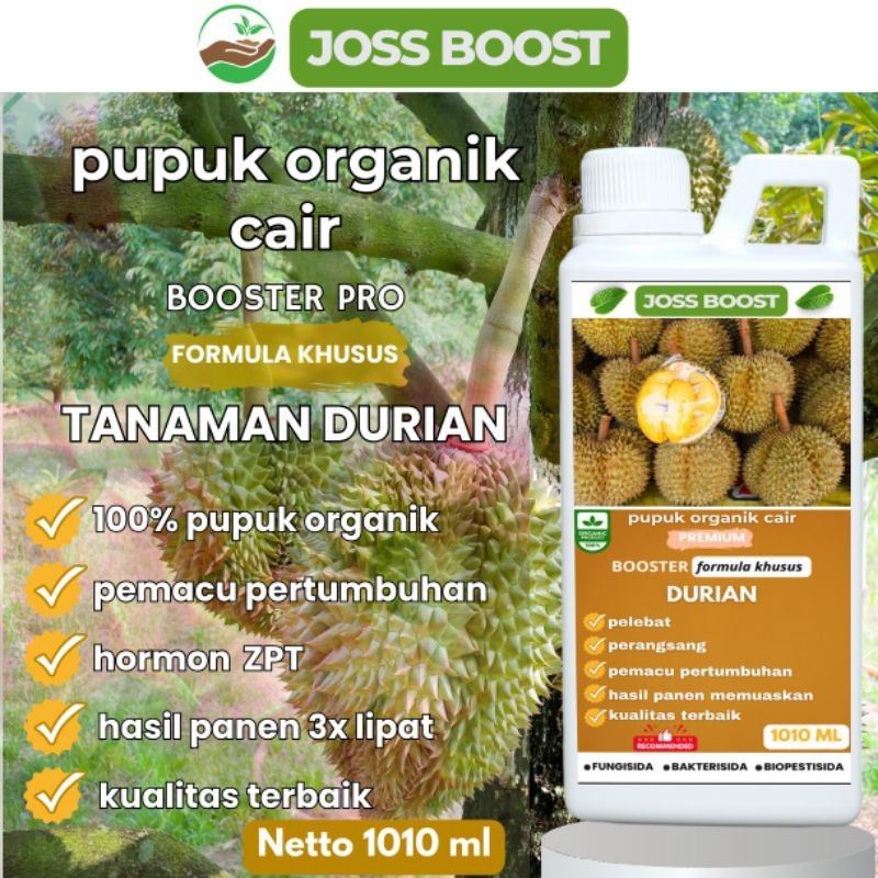 Jual Pupuk Organik Cair Booster DURIAN, POC JOSSBOOST Durian, poc kompos organik Melebatkan ...