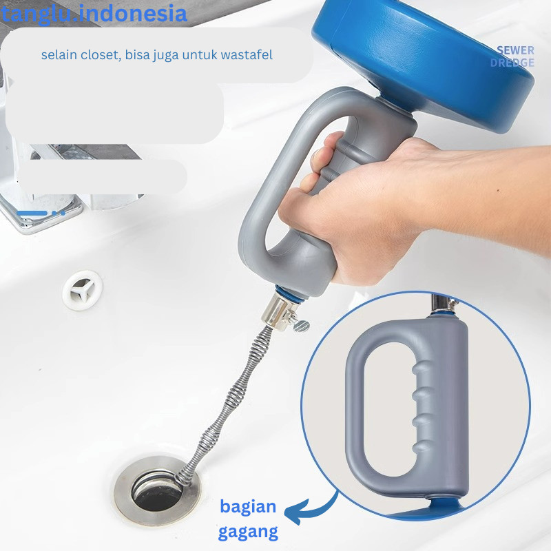 Jual SEI19 Pipe Cleaner 5M 10M 15M Alat Pembersih Saluran Pipa Mampet Ukuran 5 10 15 meter Kawat ...