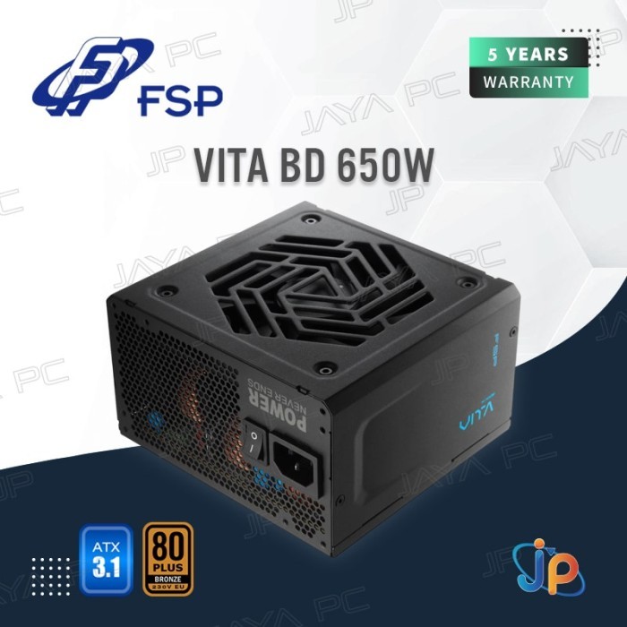 Jual FSP VITA BD 650W ATX 3.1 PSU - Power Supply 650Watt 80+ Bronze | Shopee Indonesia