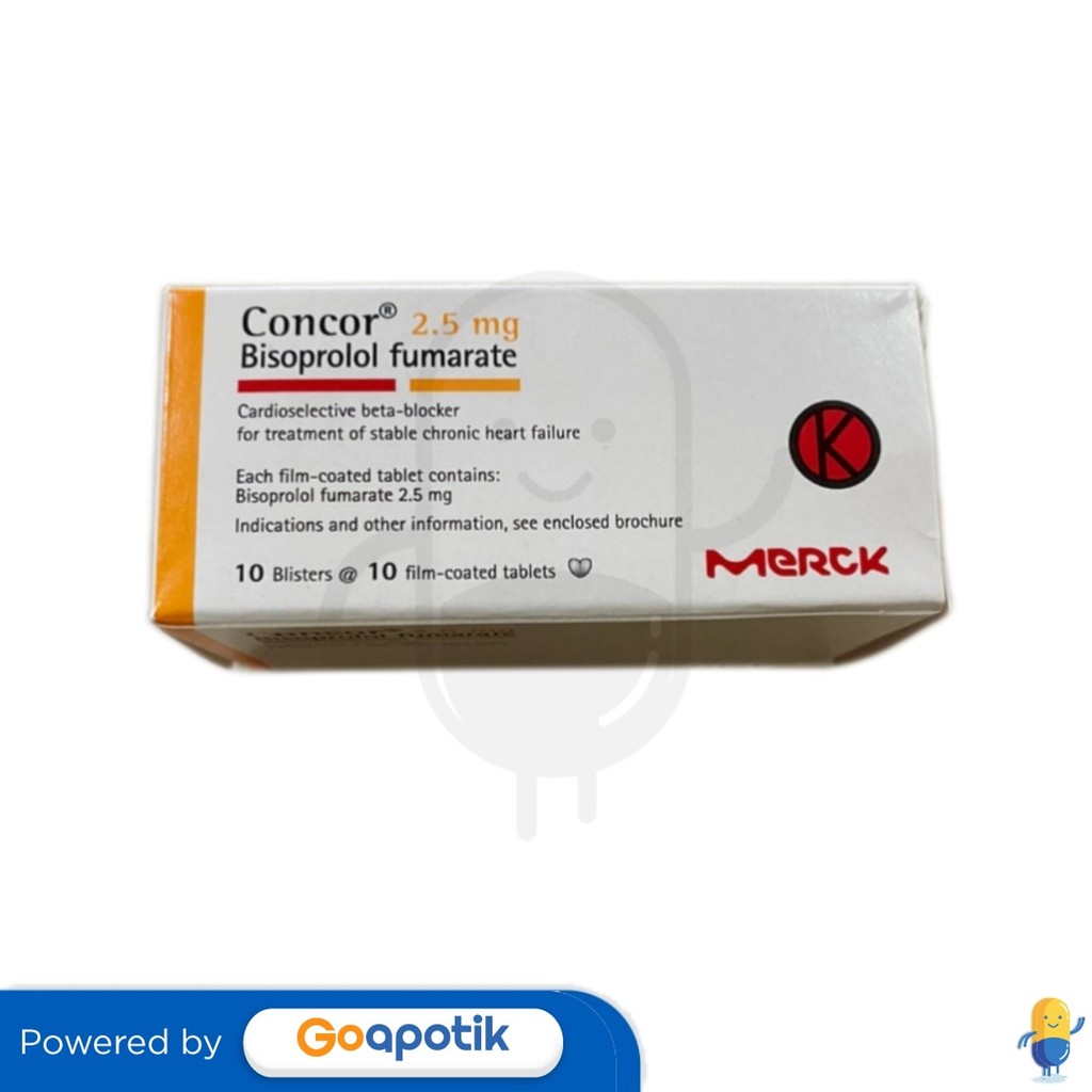Jual Concor 2.5 Mg Box 100 Tablet / Hipertensi | Shopee Indonesia