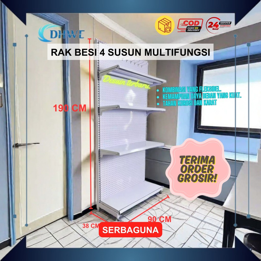 Jual DHWE - 100% Baja Rak Display Susun Rak Penyimpanan Barang Multi ...