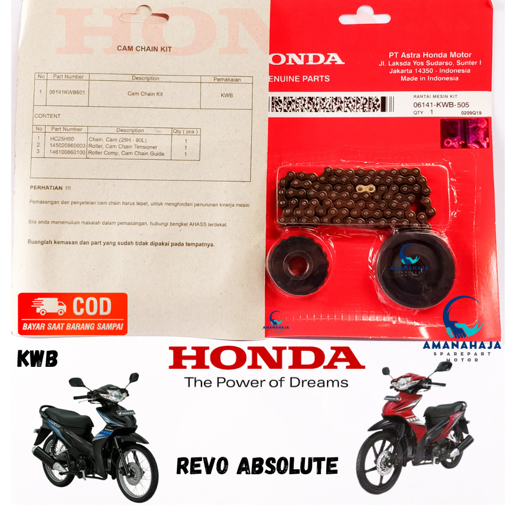Jual (GARANSI) ORI RANTAI KETENG KAMPRAT SET REVO ABSOLUTE (KWB ...