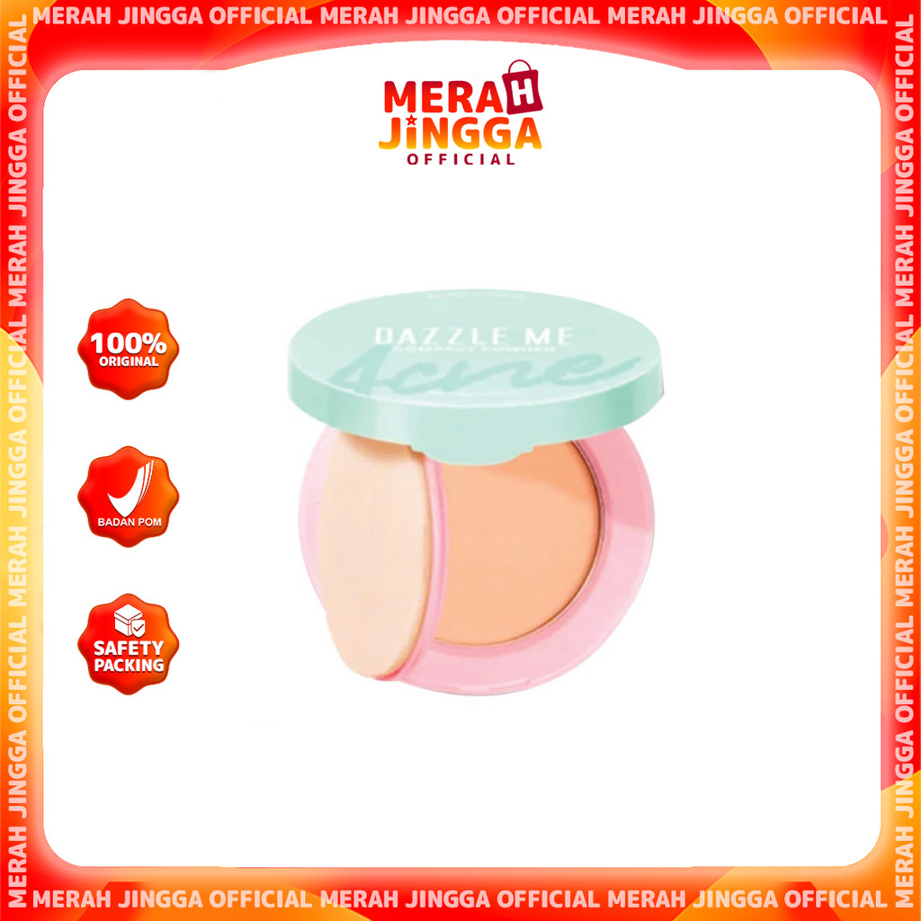 Jual DAZZLE ME Acne Armor Flawless Flex Compact Powder Bedak Padat ...