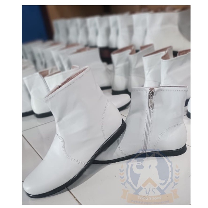 Jual Sepatu Pasukan Drumband/Marching Band Premium Putih - bisa Custom ...