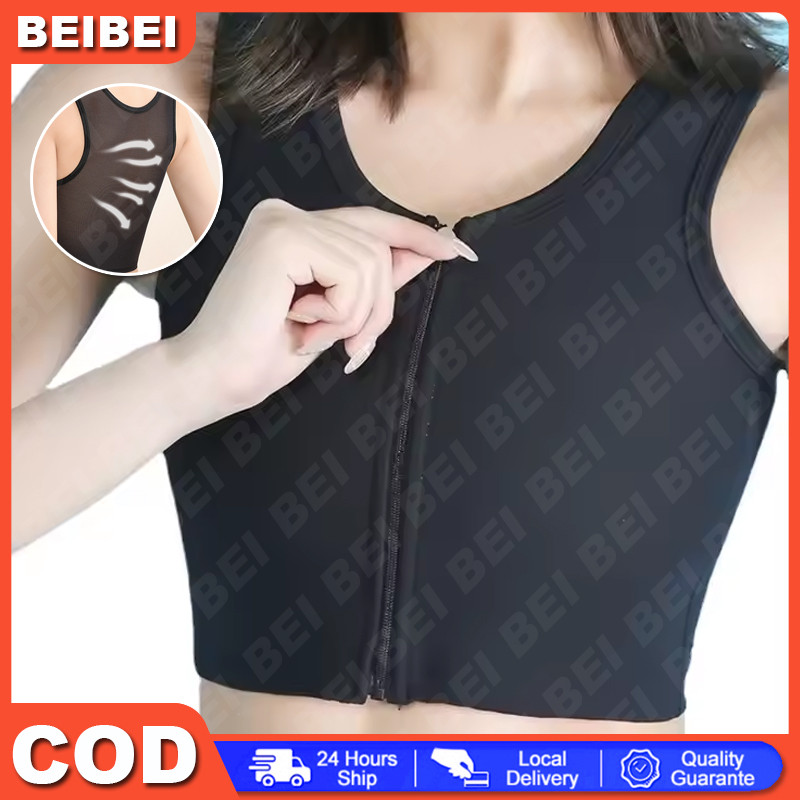 Jual Perata Dada Unisex Model Bungkus Pembentuk Payudara Ritsleting ...