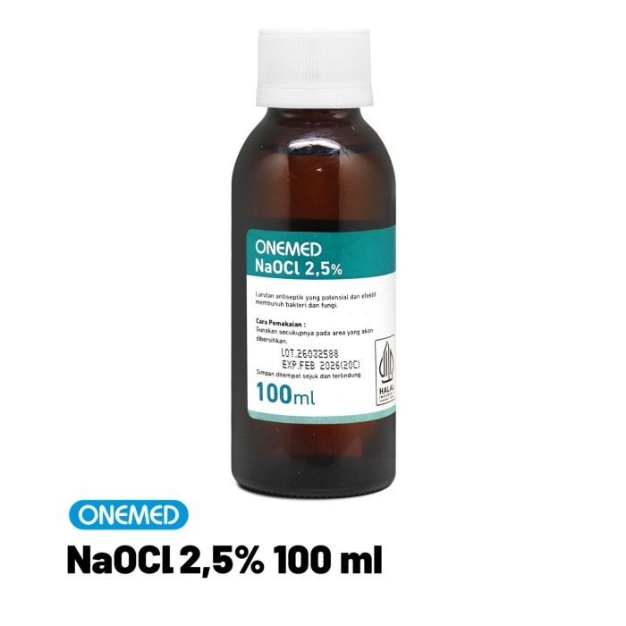 Jual ONEMED Cairan Dental NaOCl - Larutan Antiseptik OJ | Shopee Indonesia