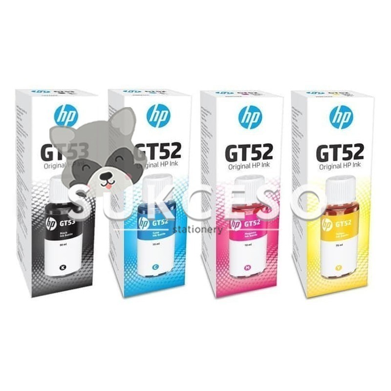 Jual HP Tinta Deskjet GT52 & GT53 For Ink Printer HP ORIGINAL | Shopee ...