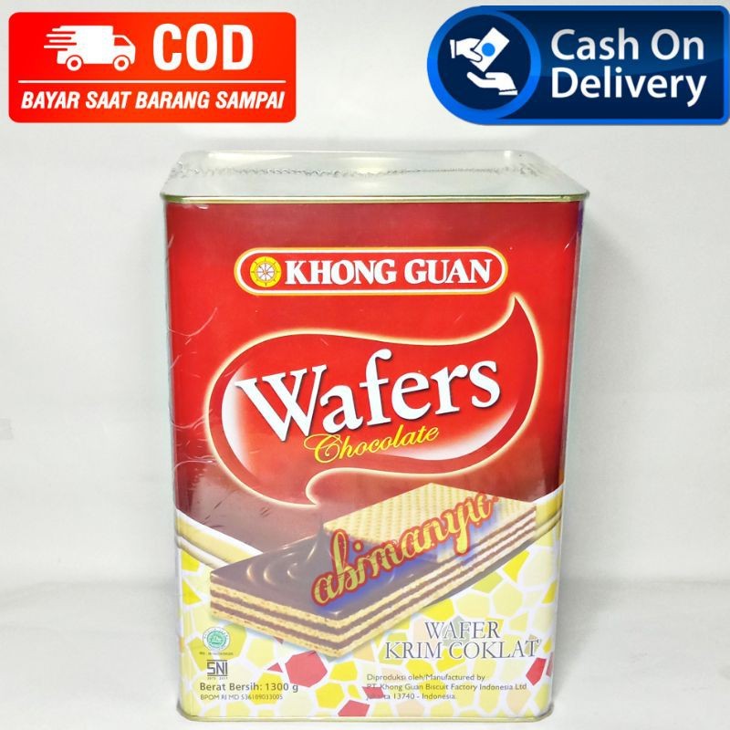 Jual wafer khong guan kaleng besar 1300 gram | Shopee Indonesia