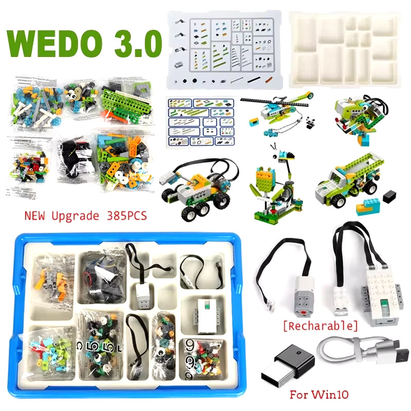 Jual NEW 385Pcs Bricks Parts WeDo 3.0 Robotics Construction Building ...