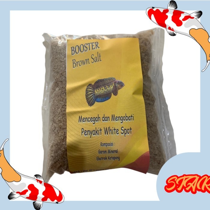 Jual obat ikan GARAM COKLAT IKAN AQUARIUM KOLAM BOOSTER BROWN SALT 1 KG | Shopee Indonesia