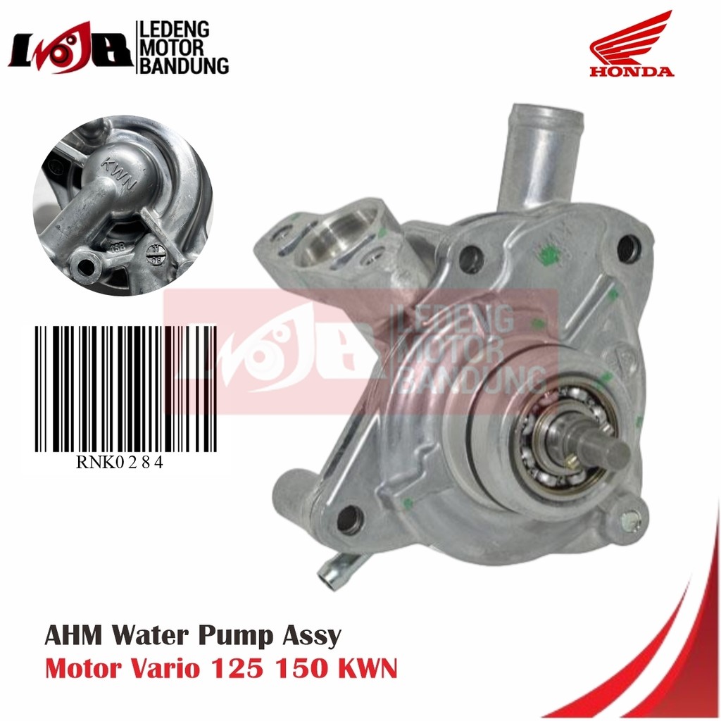 Jual AHM Water Pump Assy Vario 125 150 KWN Pompa Radiator Set Motor ...