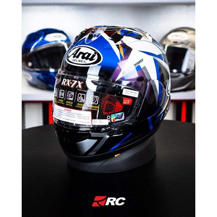 Jual Arai RX7X Maverick GP4 Blue | Shopee Indonesia