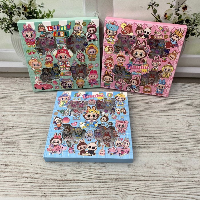 Jual Sticker 100 Lembar LABUBU 1 Set Lengkap Imut Unik Box Stiker ...