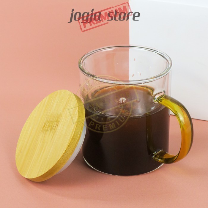 Jual Mug Teh Kopi Susu Gelas Minuman 350ml One Two Cups dg Tutup ...